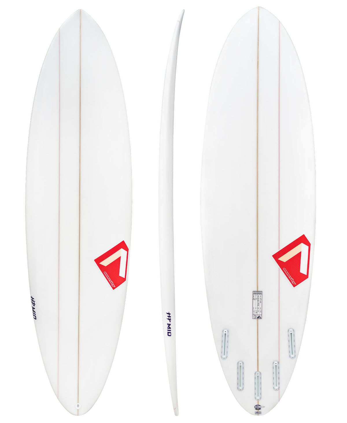 Mid Length Surfboards - Sideways